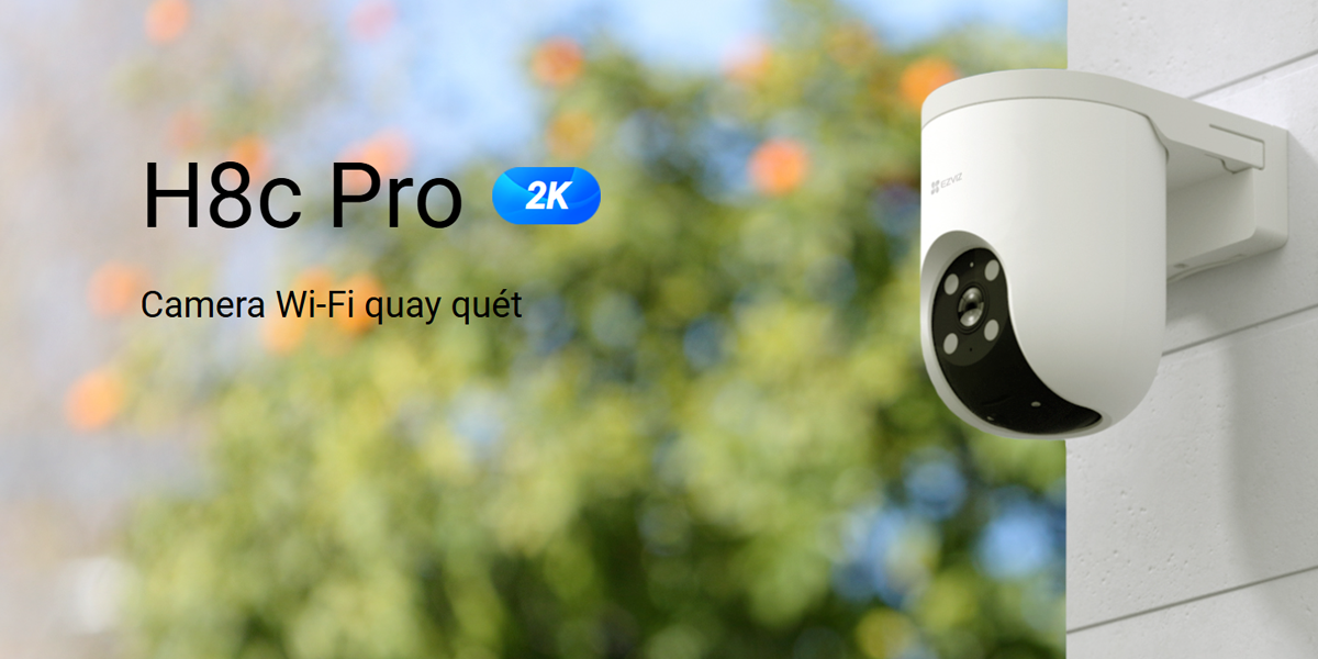 Camera Quay 360 Ngoài Trời H8C Pro 2K PoE