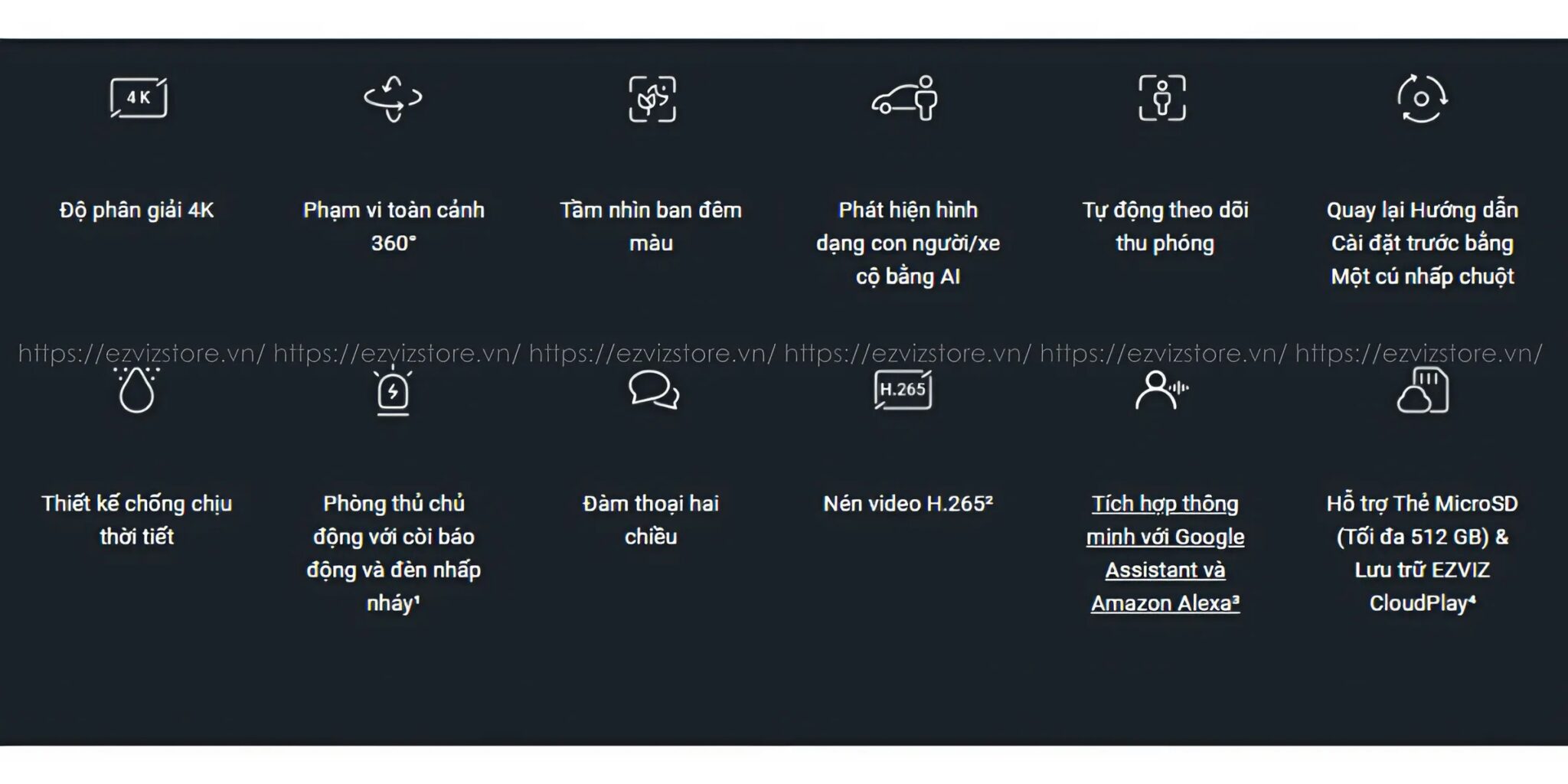 Camera Ezviz H8C Pro 4K ( 8MP )