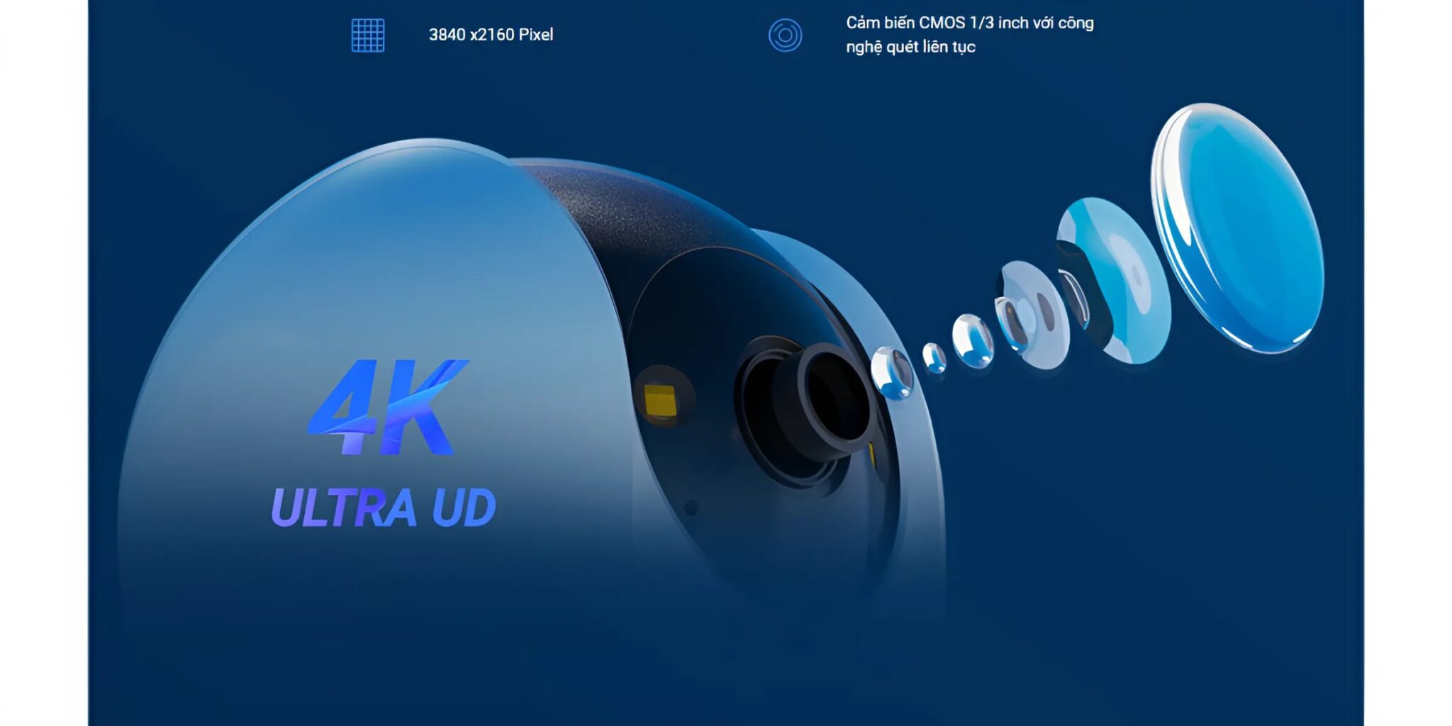 Camera Ezviz H6C G1 4K ( 8MP )